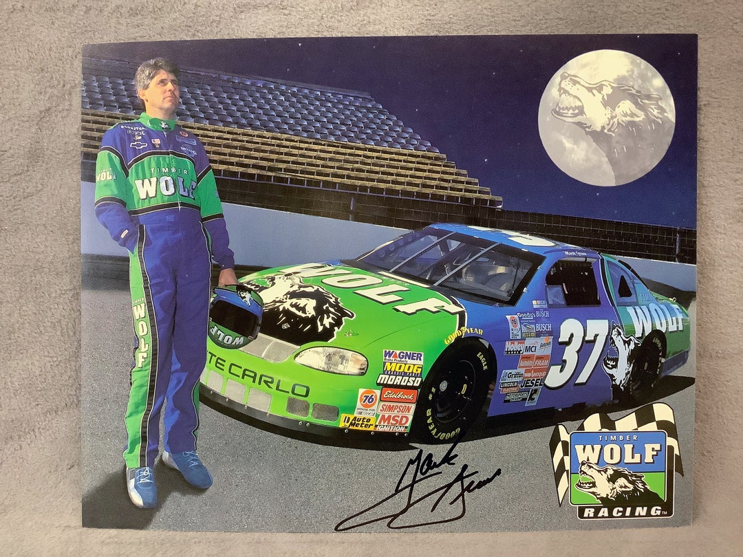 Mark Green Signed 1998 NASCAR Bush Grand National Series #37 Timber ...