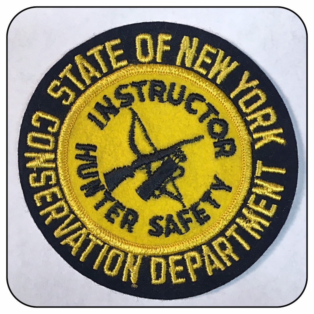 State of New York Conservation Department - Hunter Safety Instructor Embroidered Sew on Patch ...