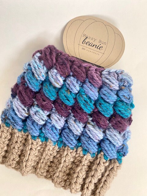 PRINTABLE Messy Bun Beanie Display Card, Care Card for Beanie, Craft ...