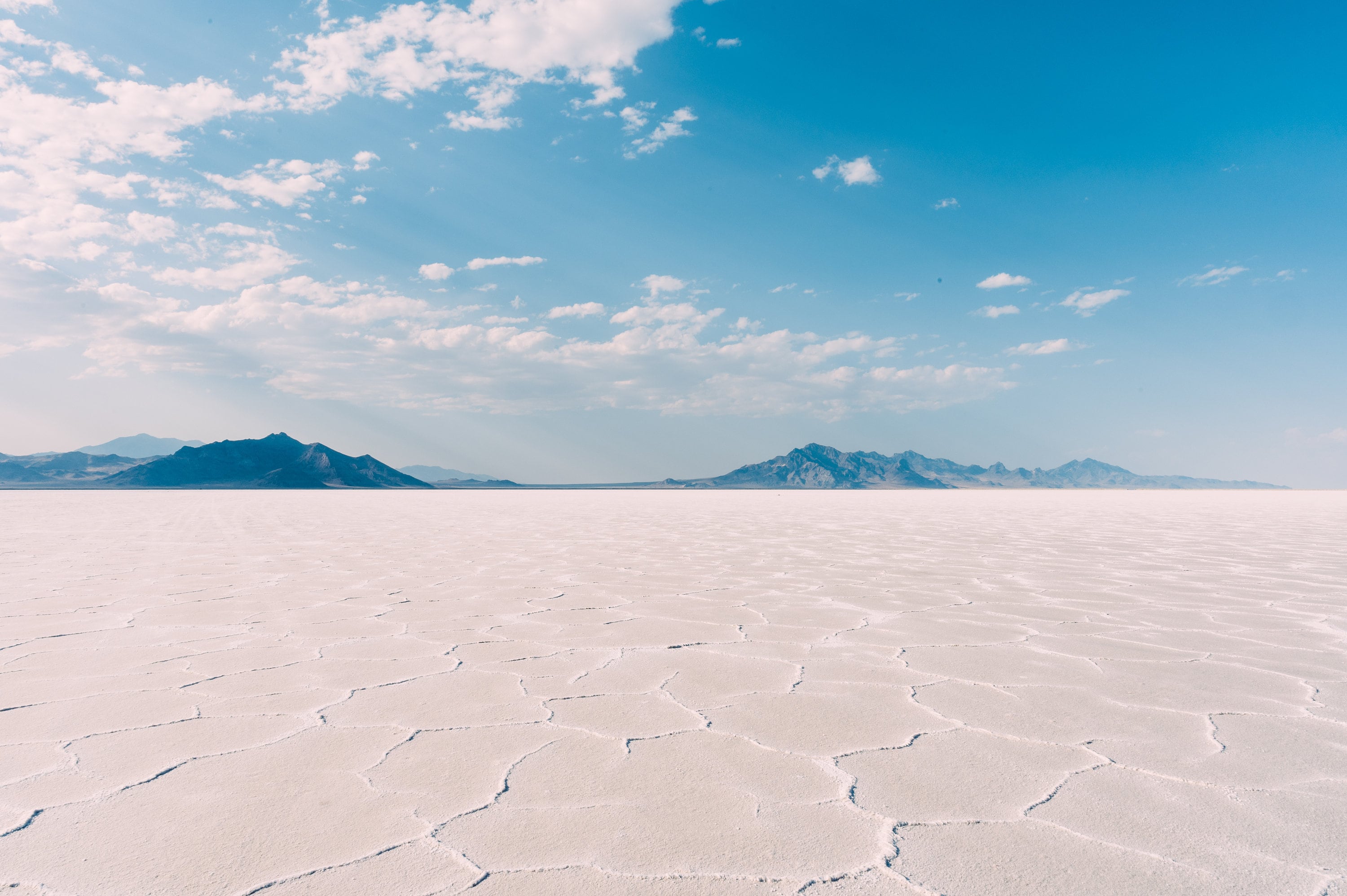 Salt Flats Landscape Photograph | Utah's Bonneville Salt Flats | Blue ...