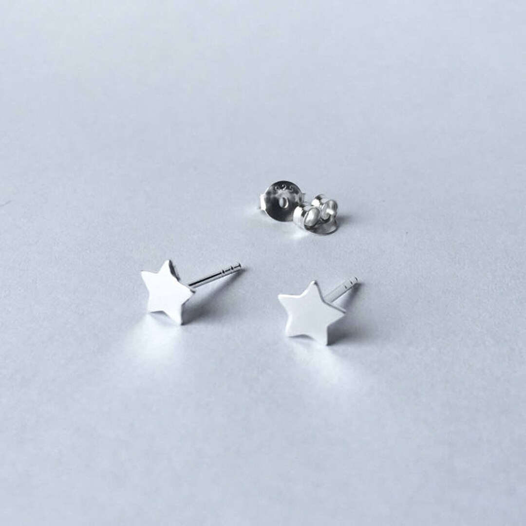 Tiny Star Stud Earrings 925 Sterling Silver Star Stud Earrings Star ...