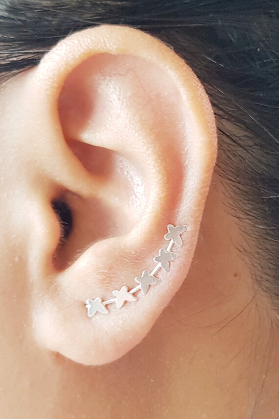 Butterfly ear climber earrings store