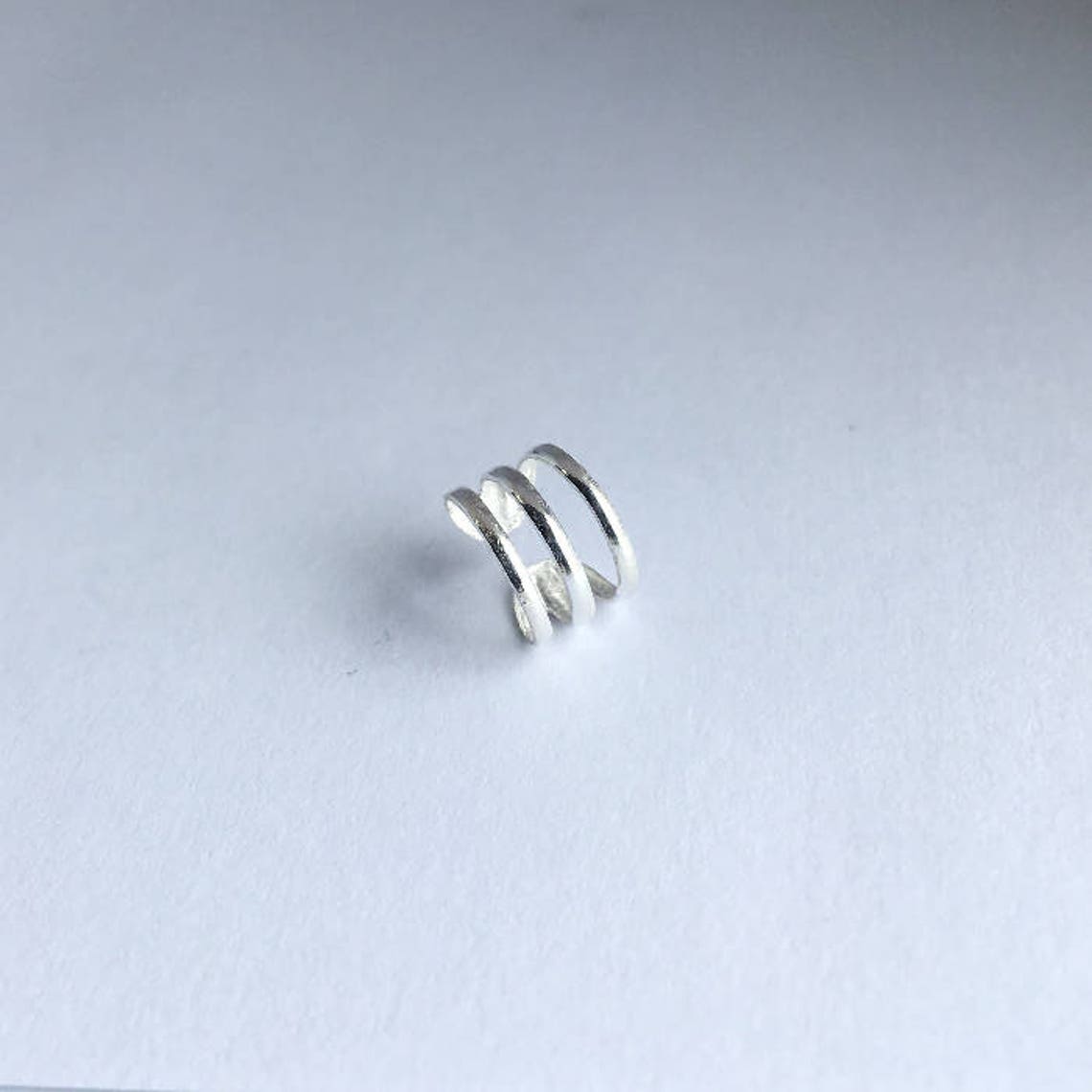 Simple Triple Ear Cuff Earrings 925 Sterling Silver - Etsy