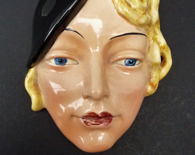 Art Deco Beswick Wall Mask Marlene Dietrich - Etsy
