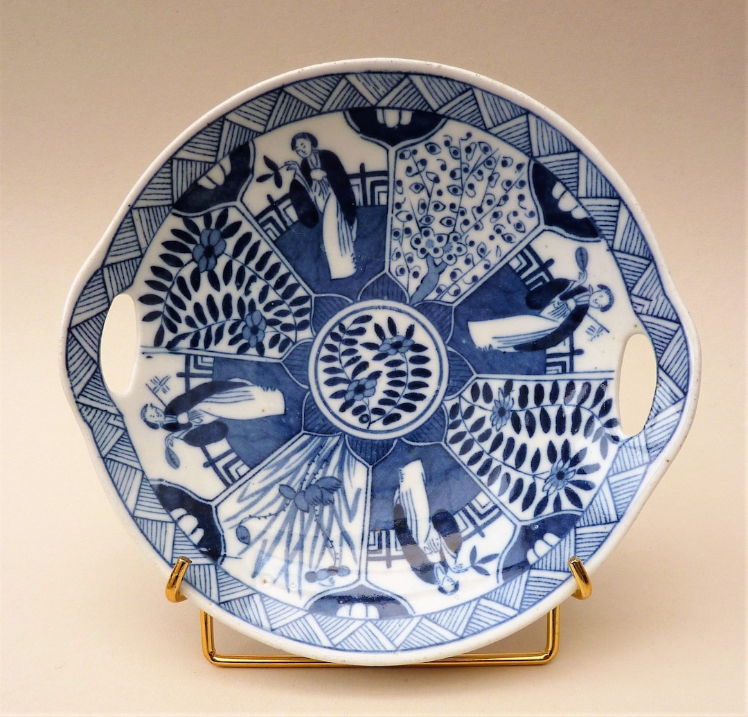 Antique Dutch Blue and White Long Eliza Chinoiserie Porcelain Friandise ...