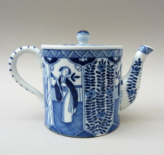 Antique Dutch Blue and White Long Elisa Chinoiserie Porcelain - Etsy