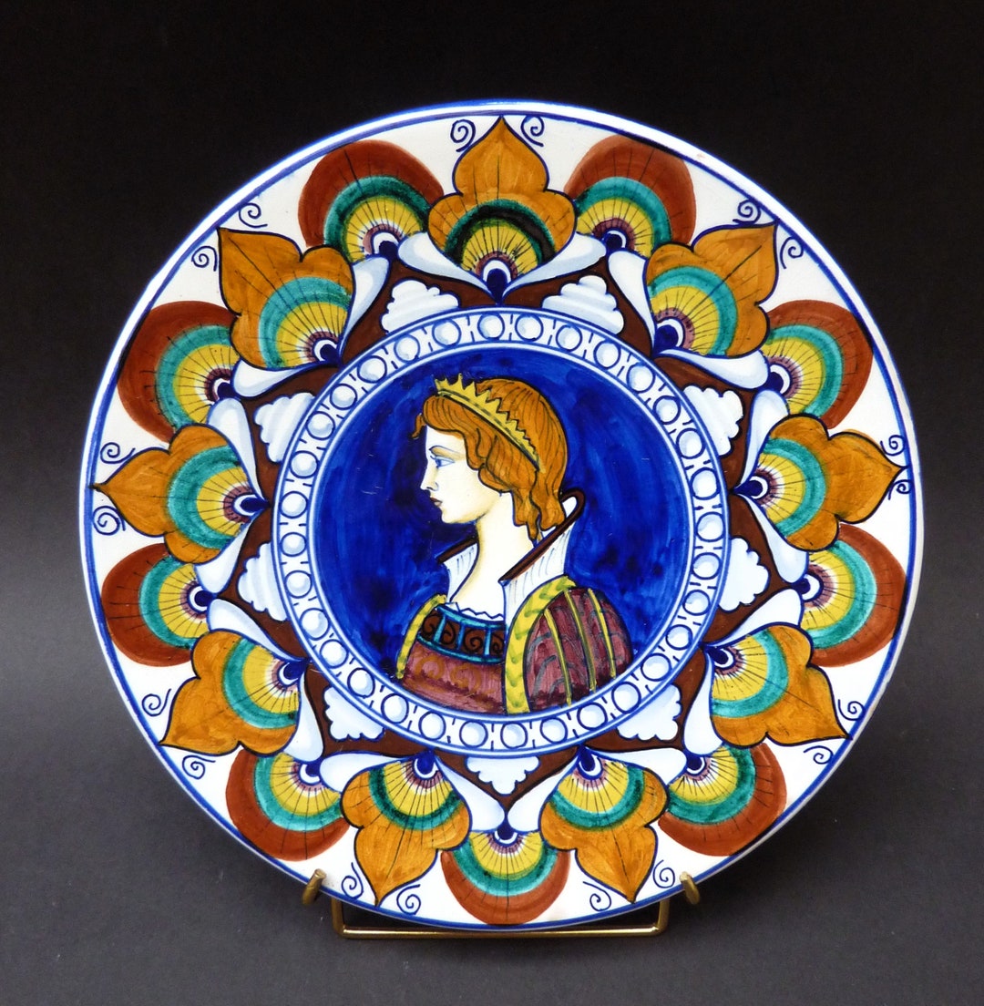 CACF Faenza Italy Renaissance Style Wall Plate - Etsy