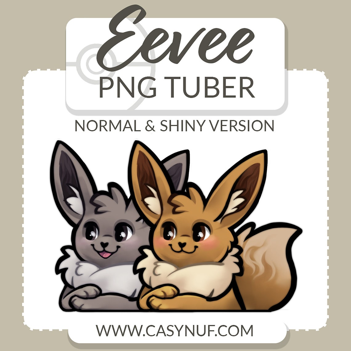 Eevee Pokemon Pngtuber for Twitch Streamers, Discord, Youtube, Tiktok ...