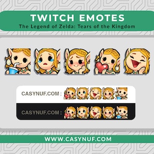The Legend of Zelda Twitch Emotes. Tears of the Kingdom. Cute Link ...