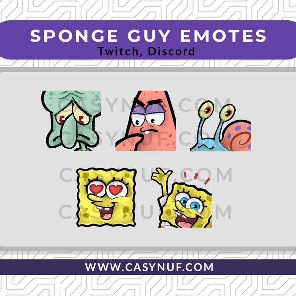 Squidward Twitch Emotes - Etsy