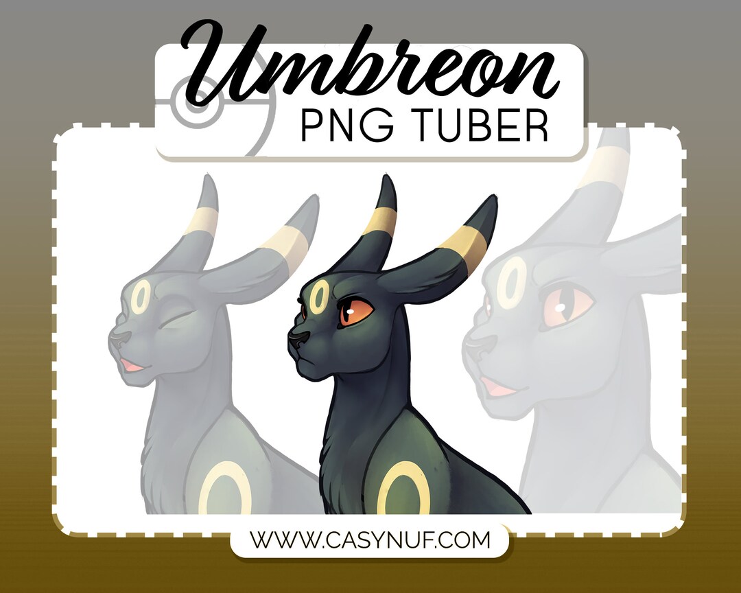 Umbreon Pokemon PNG Tuber/pngtuber Avatar for Twitch Streamers, Discord ...