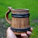 Large Beer Mug, Pottery, Wood Decor Ceramic Rustic Style Forester Gift ...