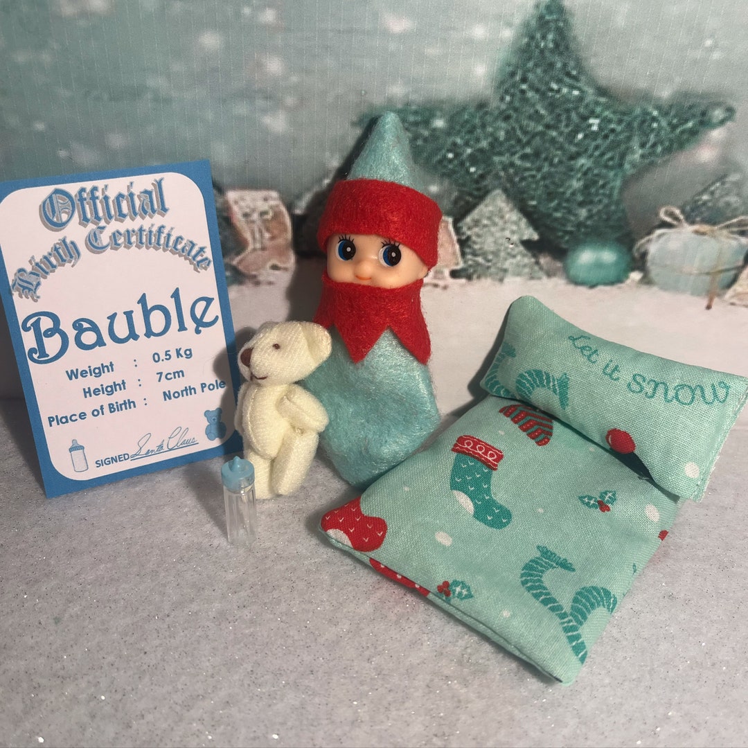 Baby Elf Doll Bauble the Shelf Sitter - Etsy