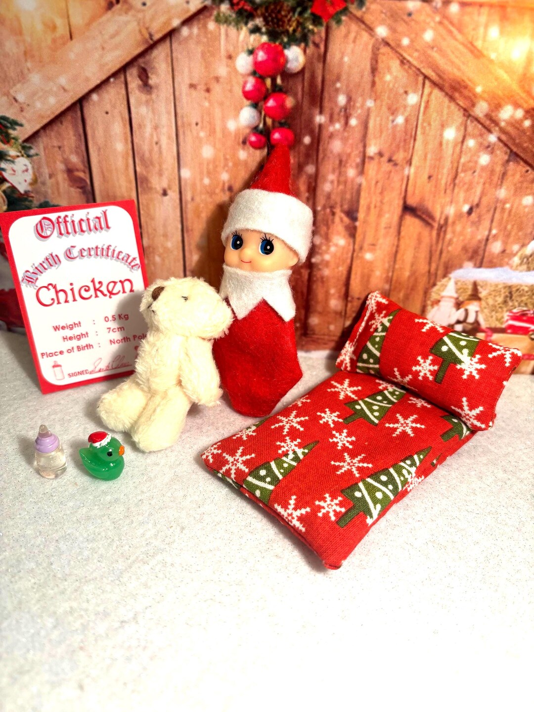 Baby Elf Doll Chicken the Shelf Sitter - Etsy