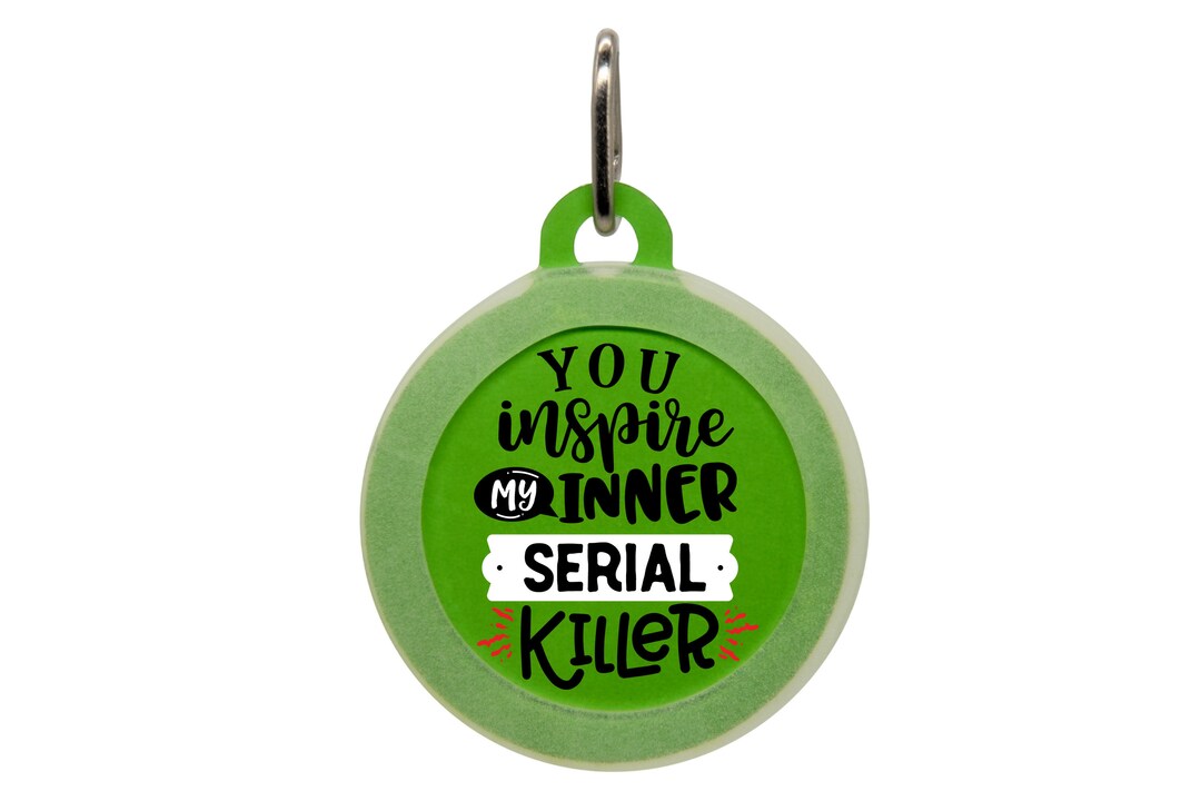 Serial Killing Halloween Pet ID Tag for Cats & Dogs, Pet Name Tags ...