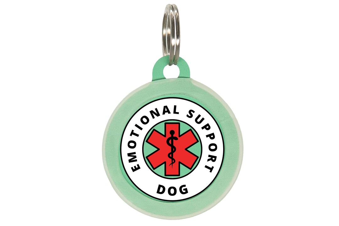 Emotional Support Dog Tag, ESA Pet ID Tag, Support Dog Badge, Custom ...