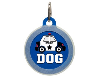 Thin Blue Line Police Dog Tag TBL 2 Sided Back the Blue - Etsy