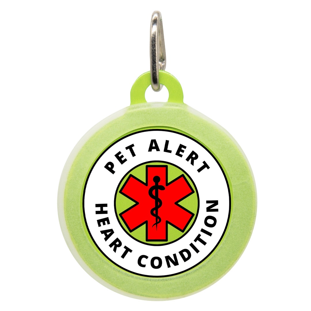 Heart Condition Medical Alert Tag, in Case of Emergency Medical ID, Cat ...