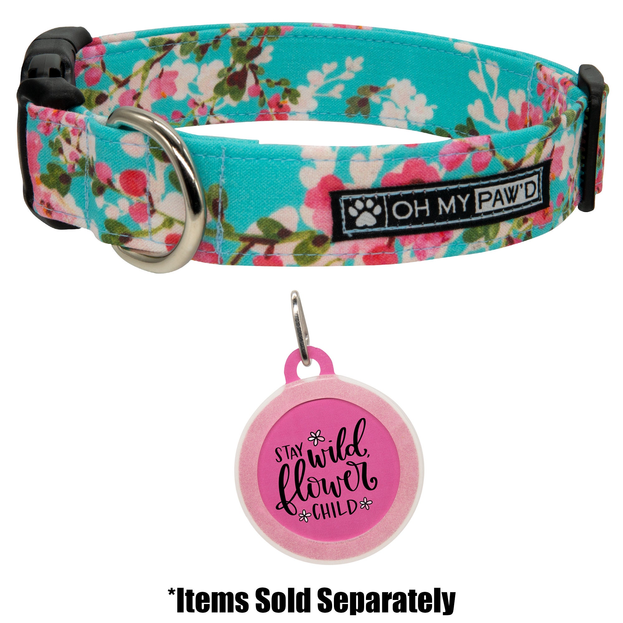 Funny Dog Tag Sayings Boho Dog Tag Jingle Free Pink Dog Tags | Etsy