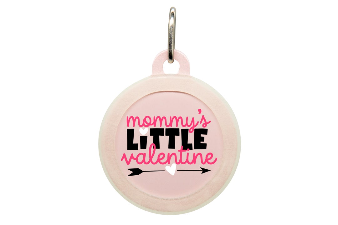 Dog Tag for Dogs Personalized Double Sided, Pink Dog Tags for ...