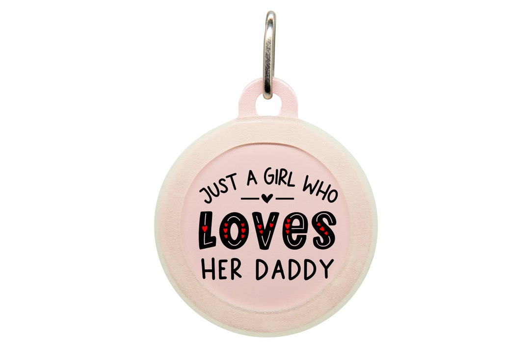 Girl Dog Tag Personalized, Female Dog Tag Cute, Fathers Day Gift From ...
