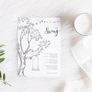 The Swing, Illustration (poem by Robert Louis Stevenson) - Etsy