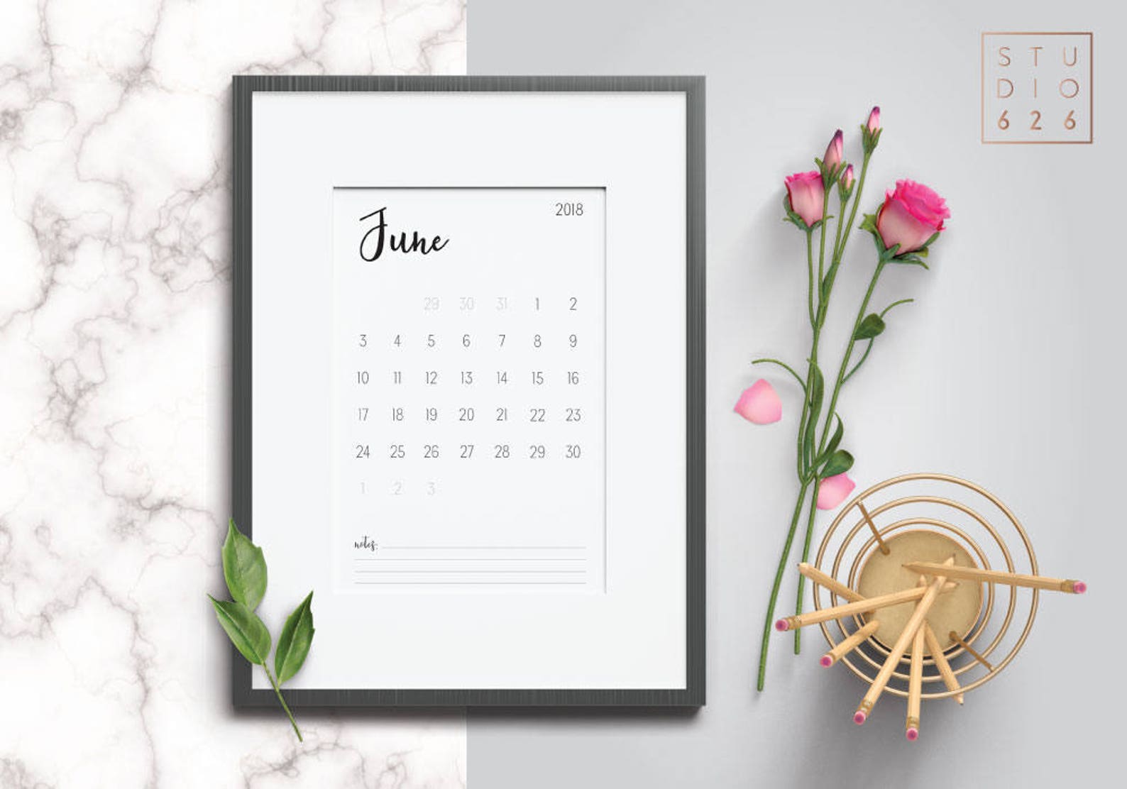 Black and White Monthly Calendar - Etsy