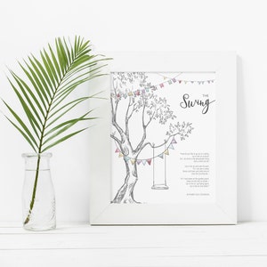 The Swing, Illustration (poem by Robert Louis Stevenson) - Etsy