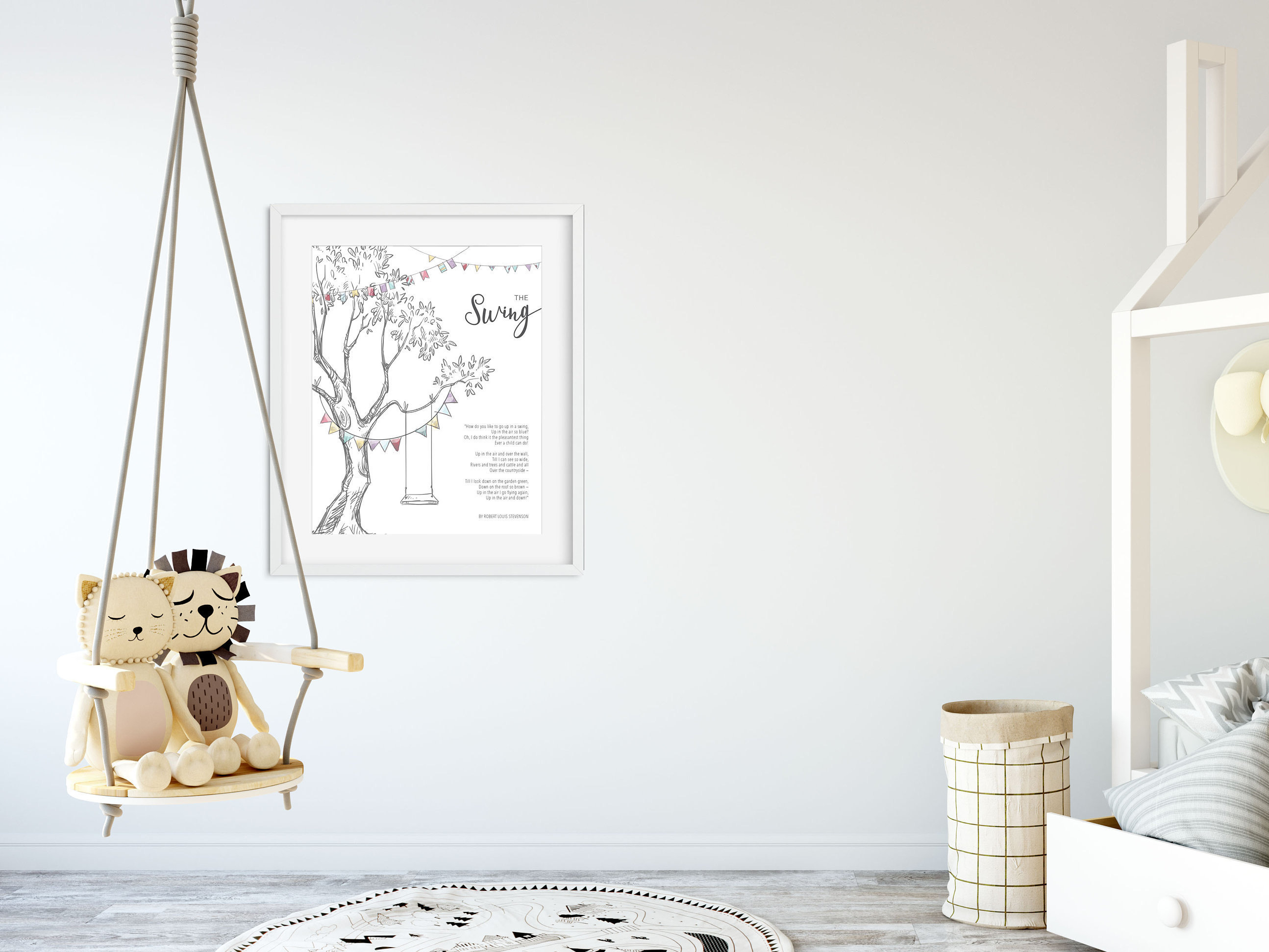 The Swing, Illustration (poem by Robert Louis Stevenson) - Etsy