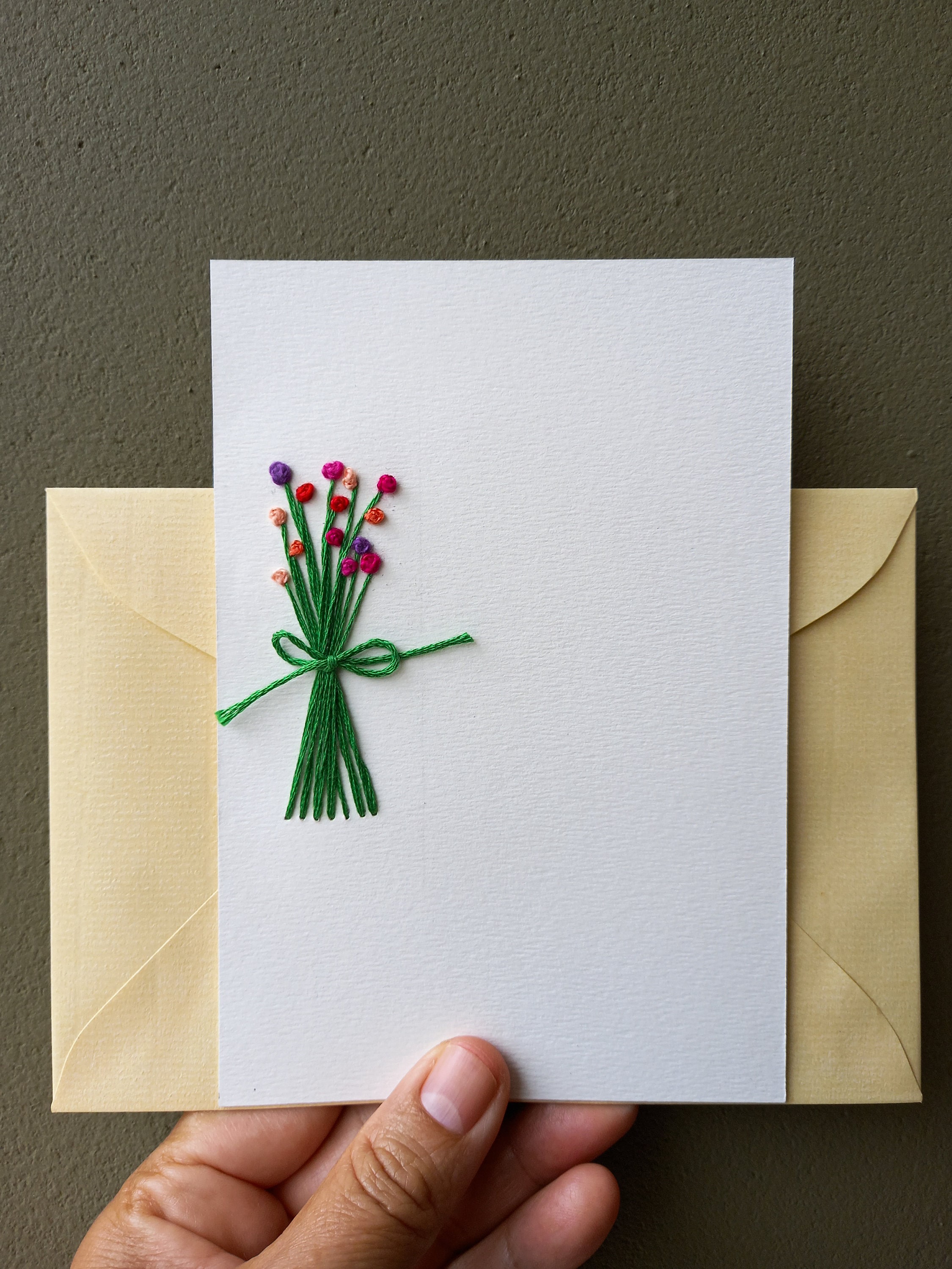 Flower Bouquet Greeting Card / Flower Greeting Card / Flower ...