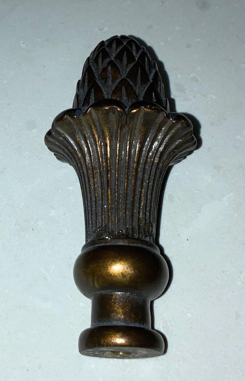 Acorn Shape Large Lamp Finial Topper 4 1/4” Free Shipping - Etsy