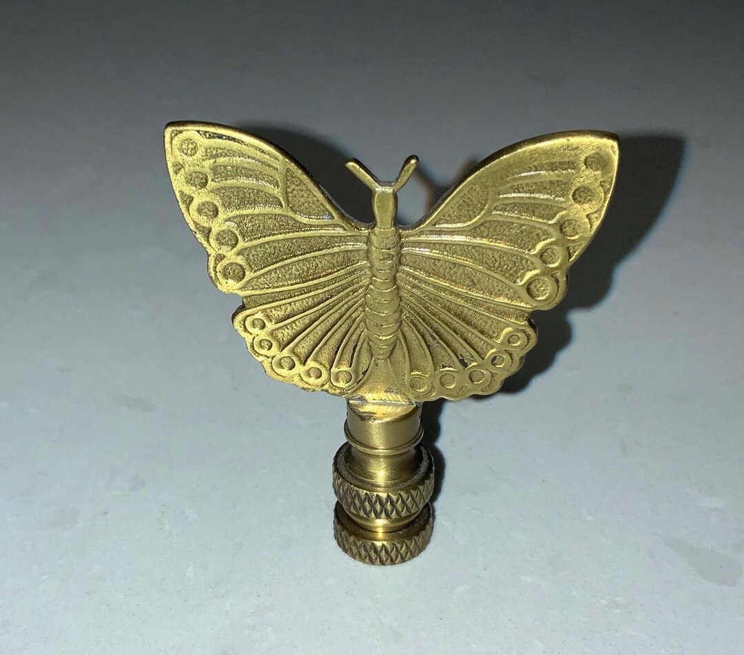 Butterfly Shape Finial Topper Lamp Finial Solid Brass Free Shipping - Etsy