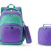 COMFORT BACKPACK With Pencil Case & Lunch Box Purple/mint - Etsy