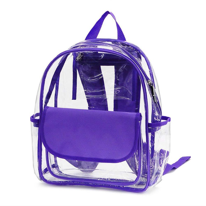 Personalized Ultra Clear PVC Preschool Backpack With Zipper - Etsy