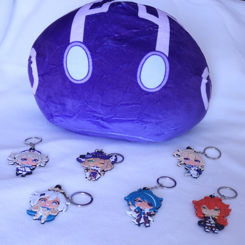 Genshin Impact Pillow, Slime, Geo, Pyro, Anemo, Cryo, Electro, Dendro ...