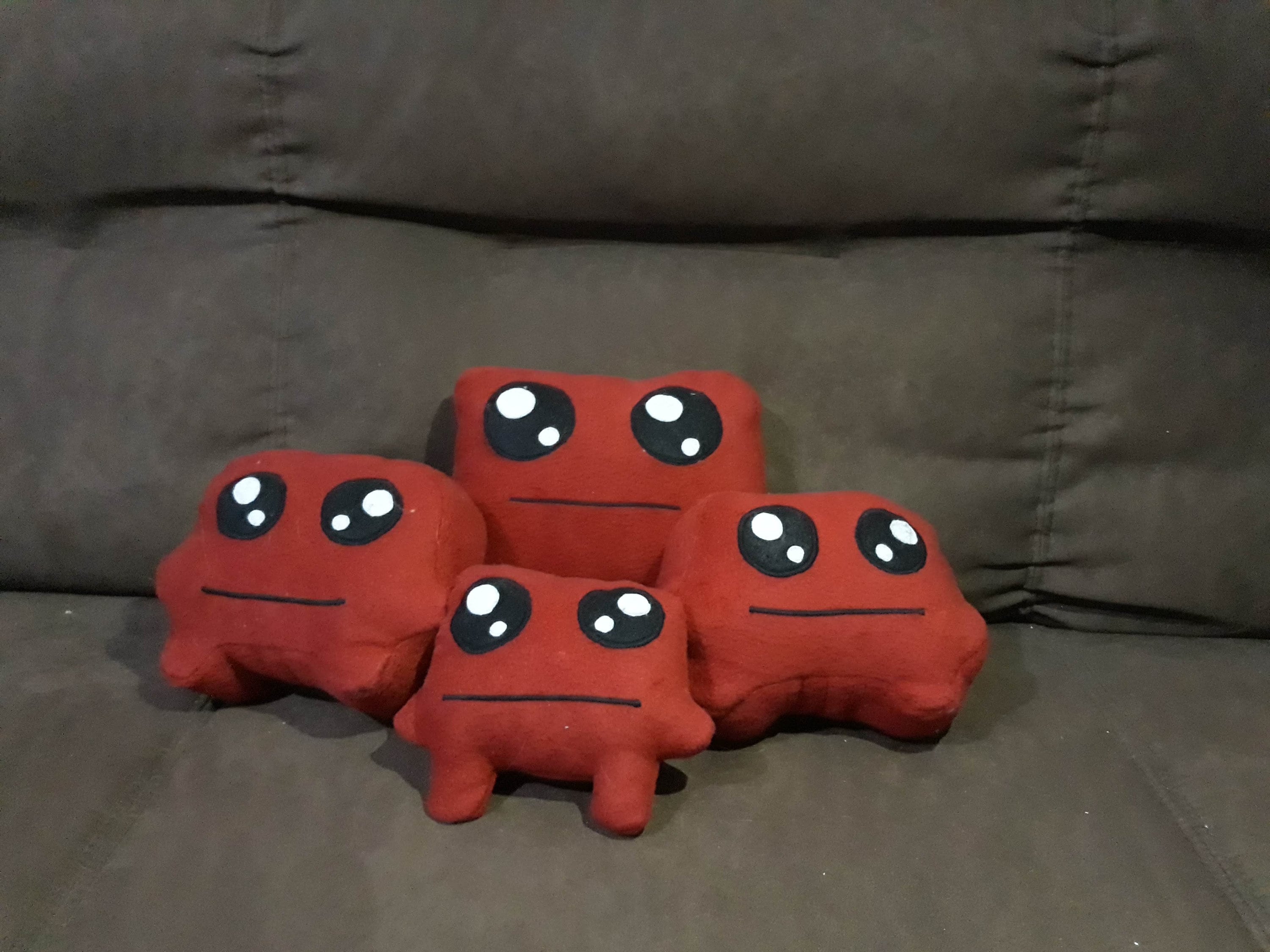 Handmade Super Meat Boy Plush, Fantasy Plush Eco Friendly, Ready to ...