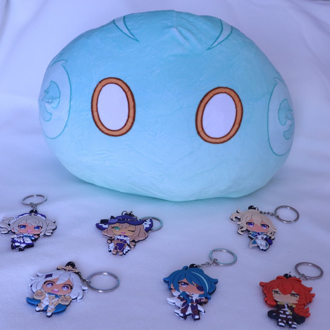 Genshin Impact Pillow, Slime, Geo, Pyro, Anemo, Cryo, Electro, Dendro ...
