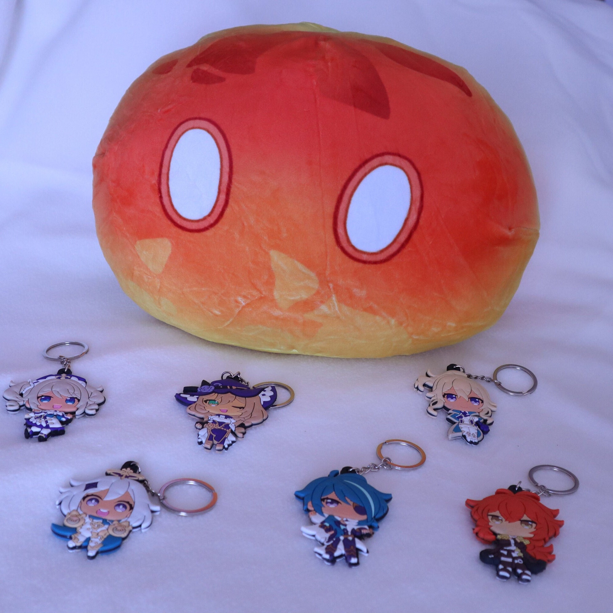 Genshin Impact Pillow, Slime, Geo, Pyro, Anemo, Cryo, Electro, Dendro ...