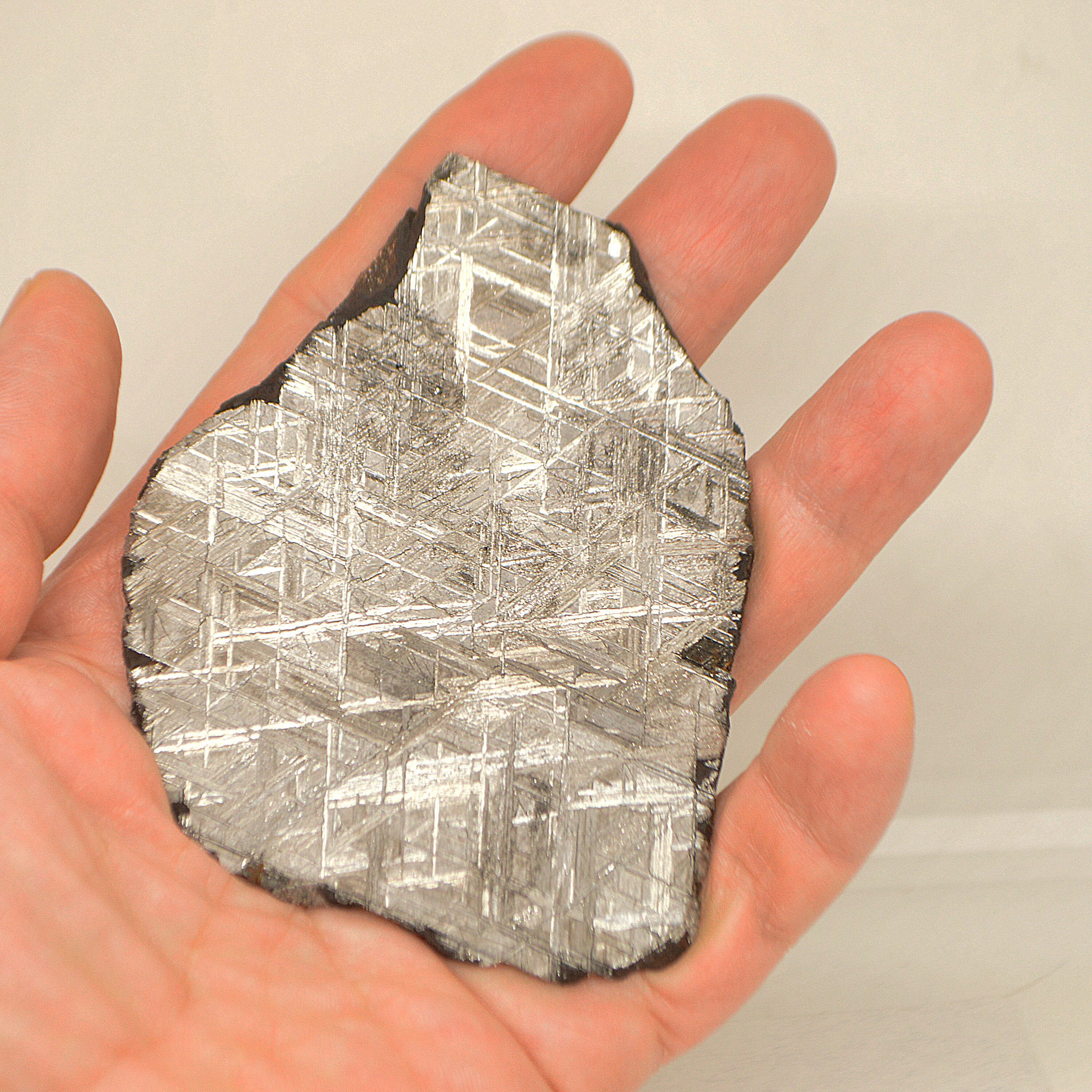 Genuine Meteorite slab slice huge flat Space Rock slab Rare | Etsy