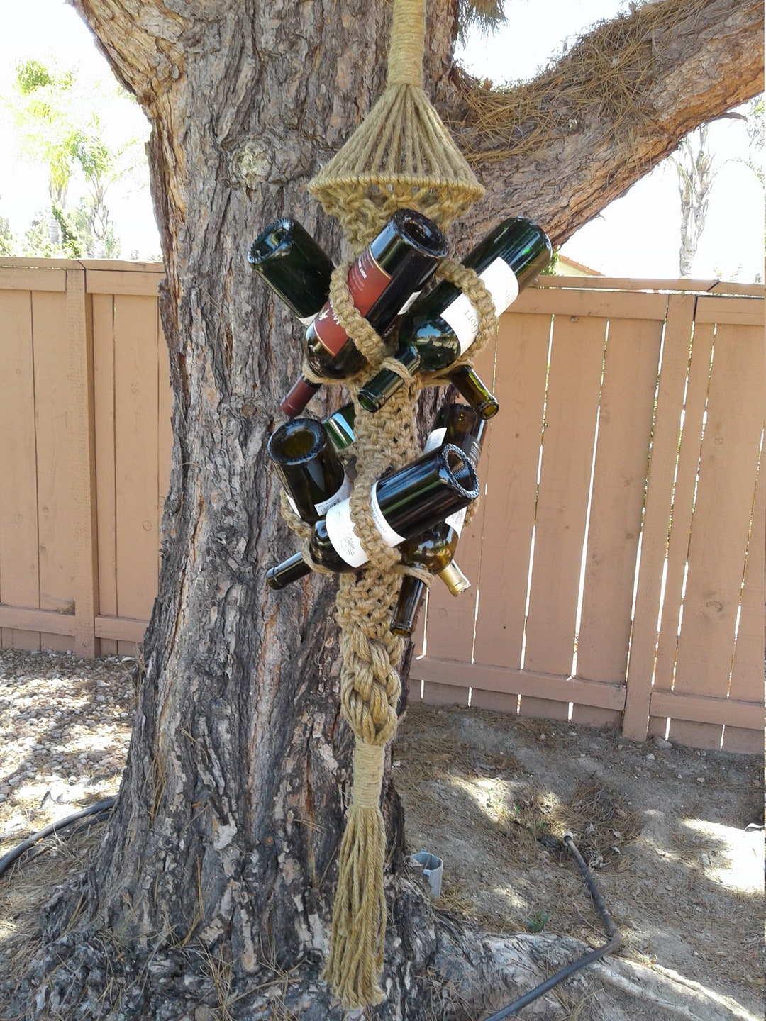 Macrame Wine Rack - Etsy