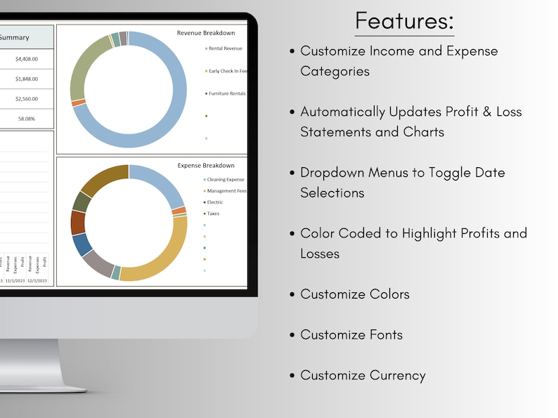 Income and Expense Tracking Spreadsheet for Excel and Google Sheets ...