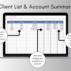 Billing Manager Spreadsheet Template for Excel and Google Sheets ...