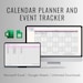 Calendar and Event Tracker Spreadsheet for Excel and Google Sheets ...
