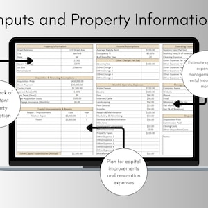 Airbnb Investment Analysis Spreadsheet for Excel and Google Sheets ...