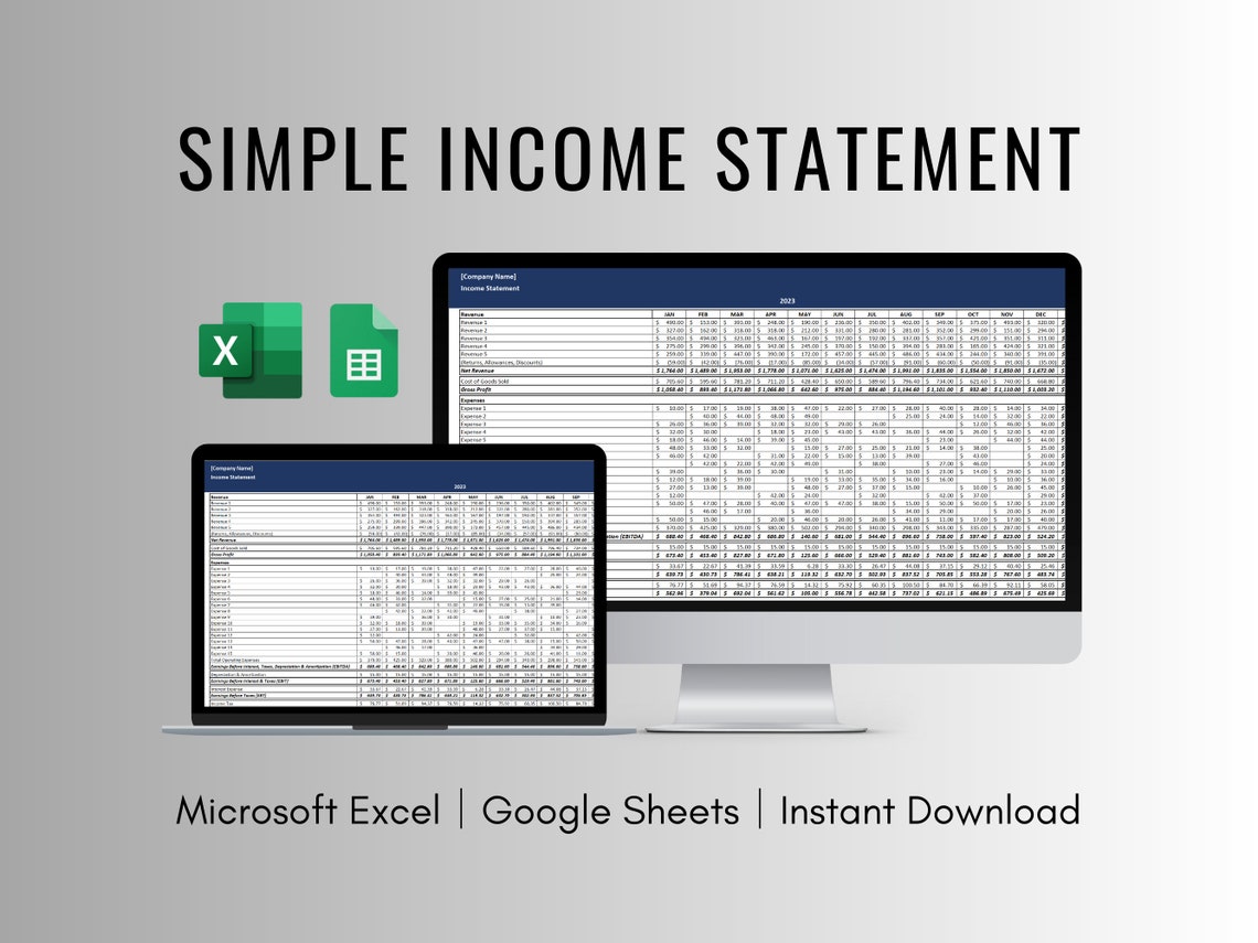 Small Business Spreadsheet Template Bundle for Excel and Google Sheets ...
