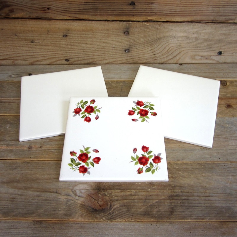 Rose Tiles - Etsy