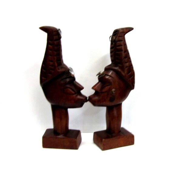 African Figurine Kissing Couple - Etsy