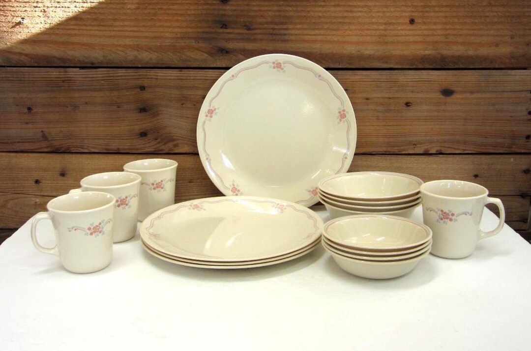 Corelle English Breakfast Dinnerware Set: 16 Pieces - Etsy