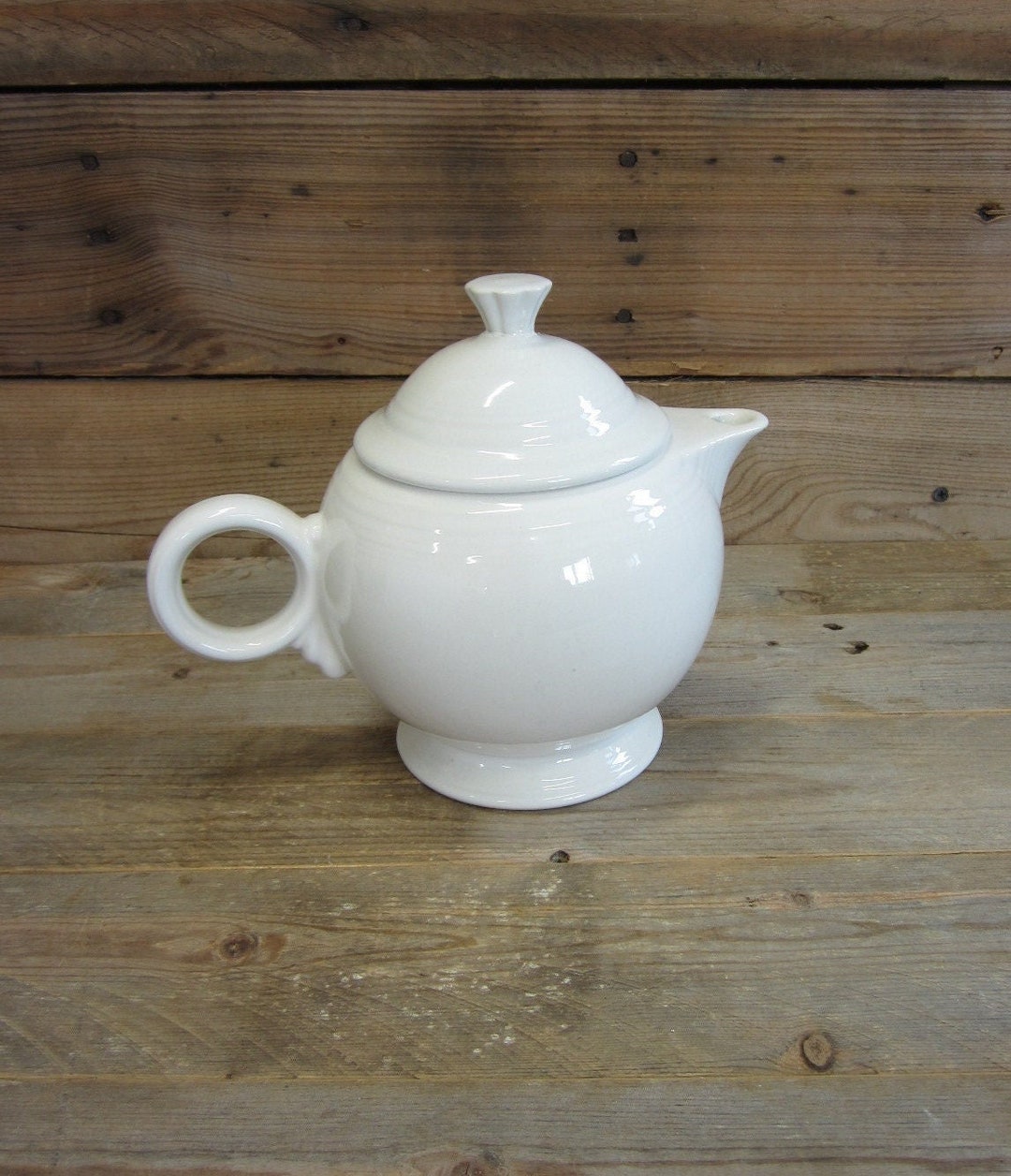 White Fiesta Teapot Fiestaware White Tea Pot Repaired Knob - Etsy