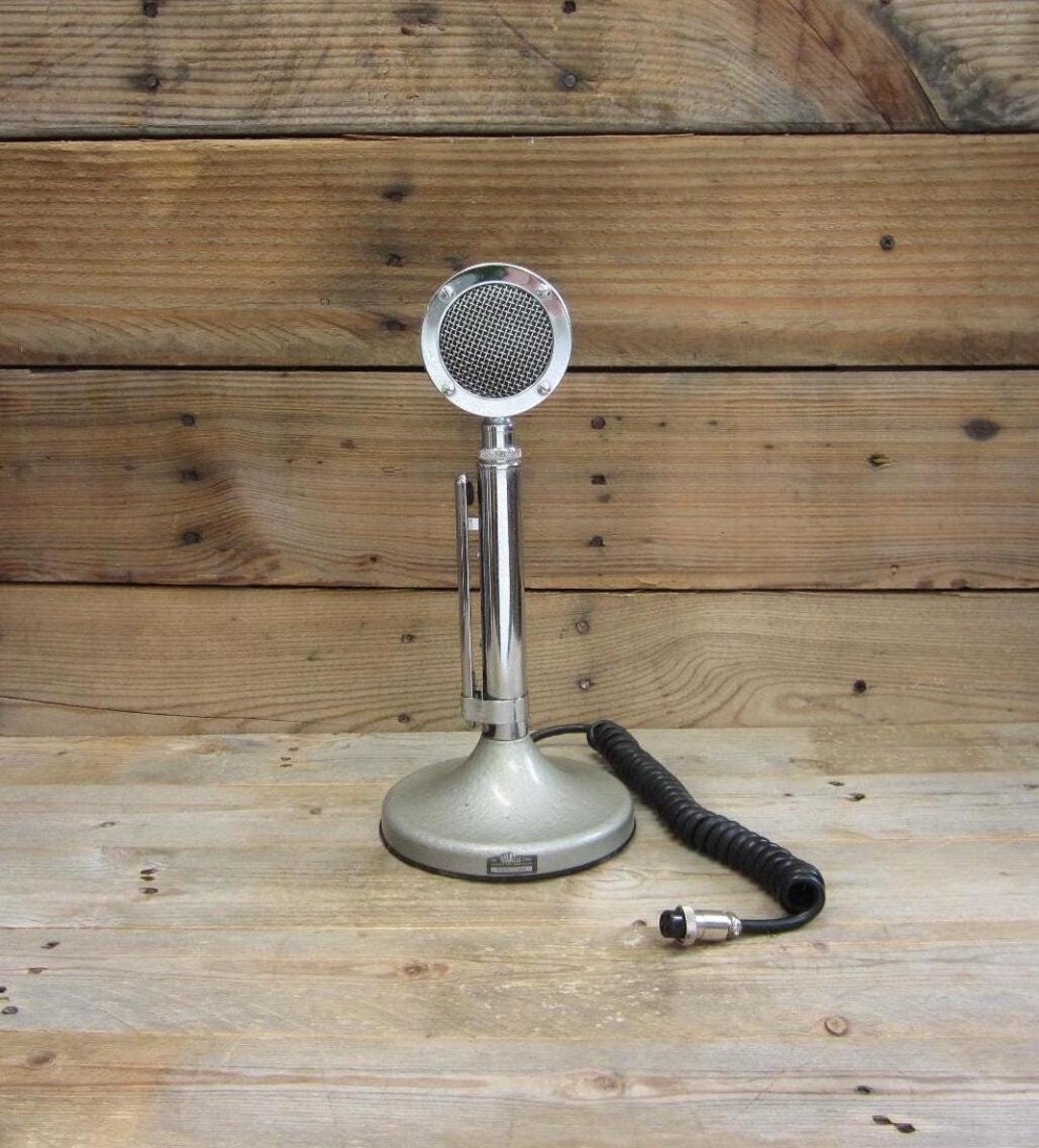 Astatic Lollipop Microphone With Tabletop Stand, 1960's Astatic D-104 ...
